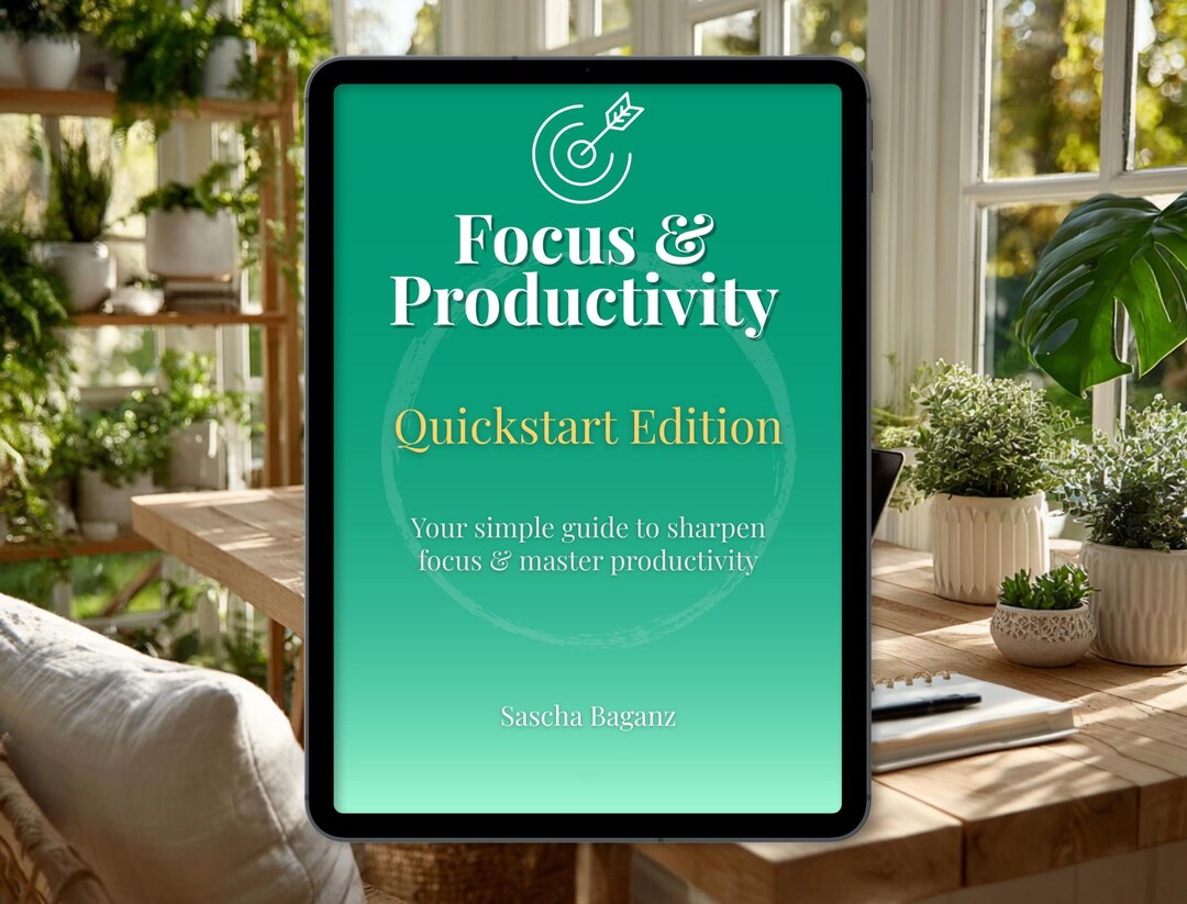Productivity Quickstart Guide 7 Step System Focus Planner Printable