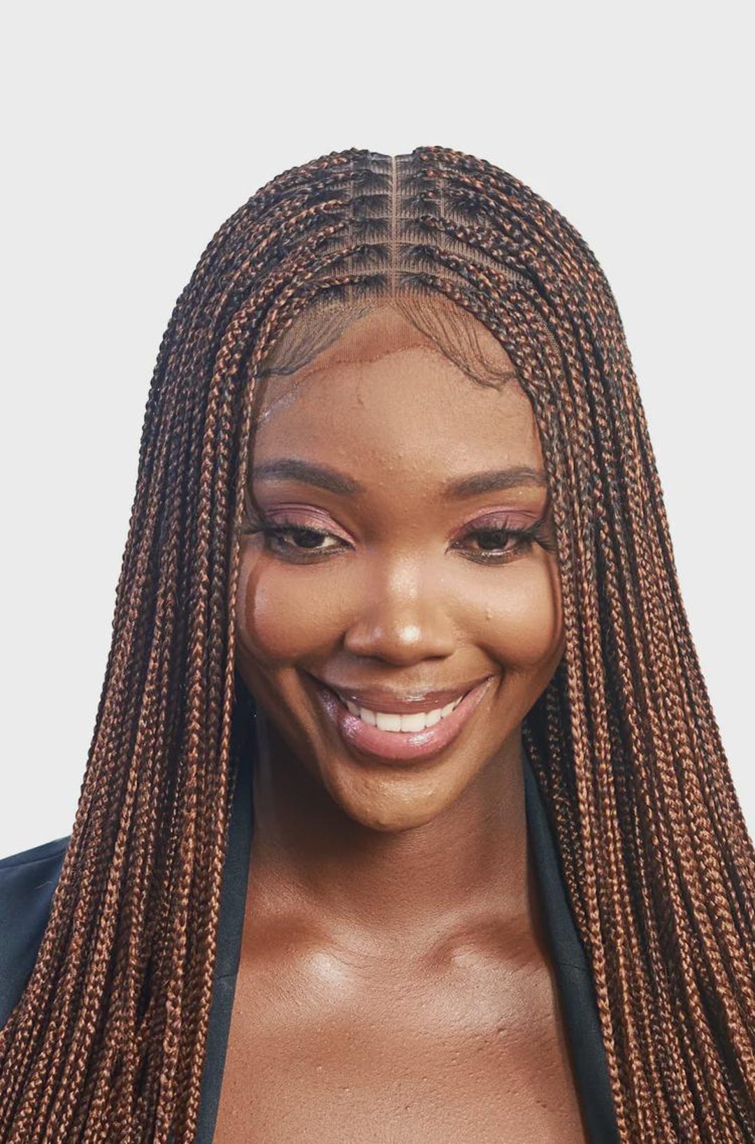 Micro Knotless Braids Braided Wig, Full Lace, 32 Inches Braided Wigs ...