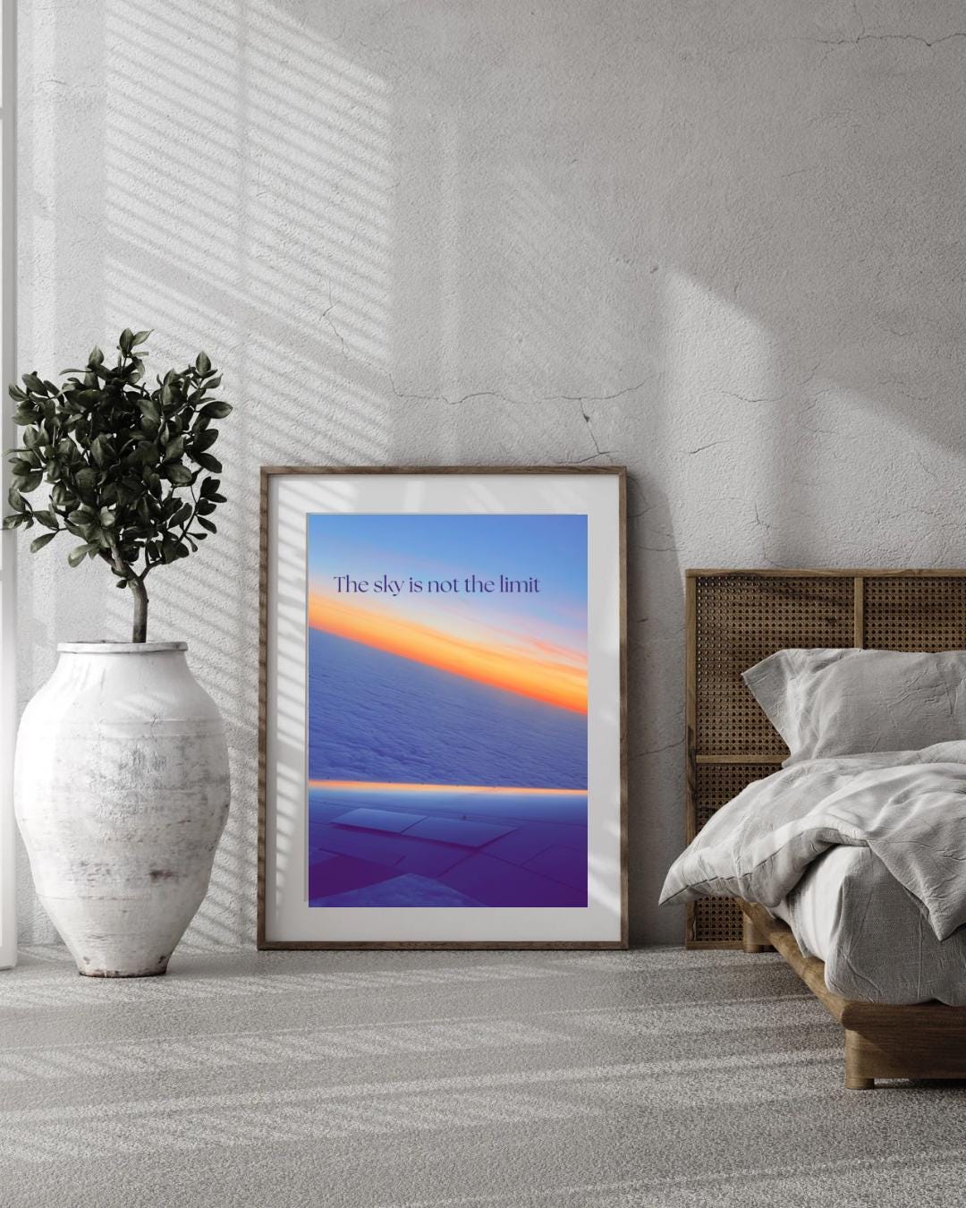 Airplane Window View Printable Wall Art | Inspirational Quote Poster ...