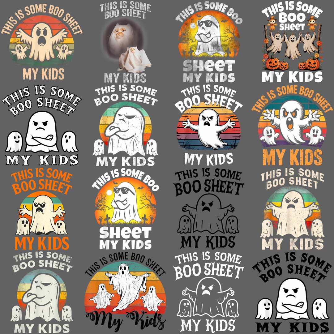 This is Some Boo Sheet PNG, Funny Halloween Ghost Kids Clipart ...