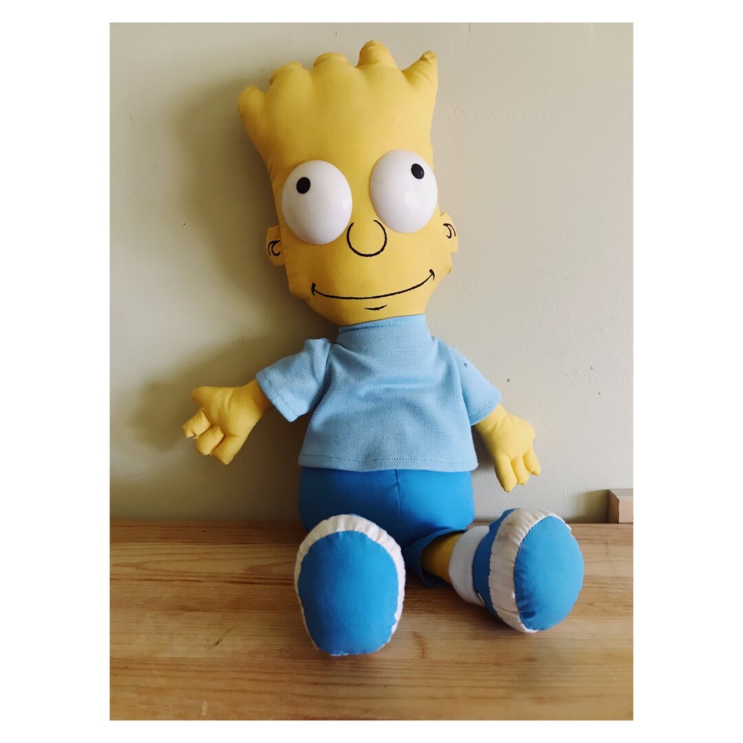 Bart Simpson 1990 Rag Doll Toy New In Box Dandee Collectible 18 Vintage
