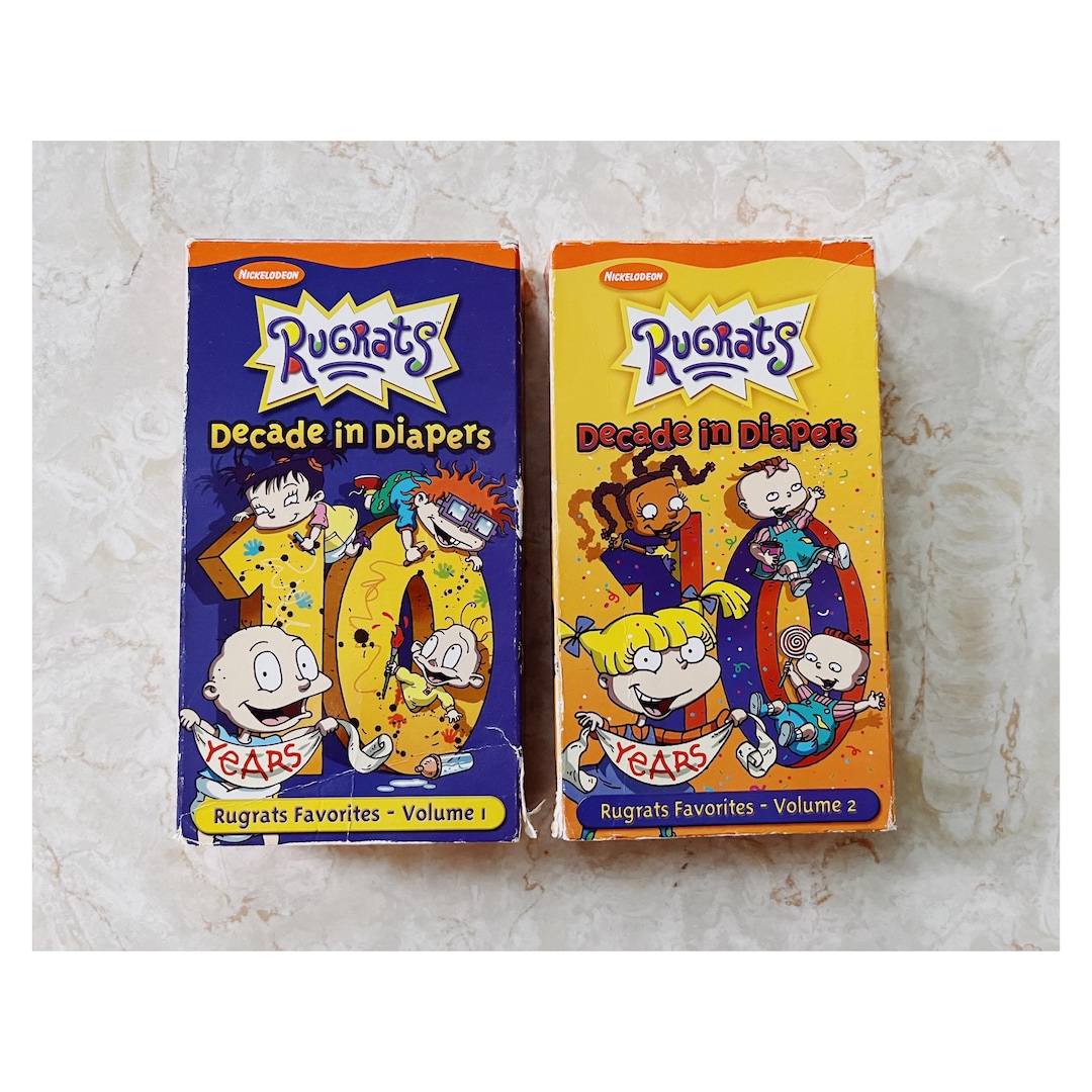 Nickelodeon Rugrats Decade in Diapers 2 VHS Set Rugrats Favorites - Etsy