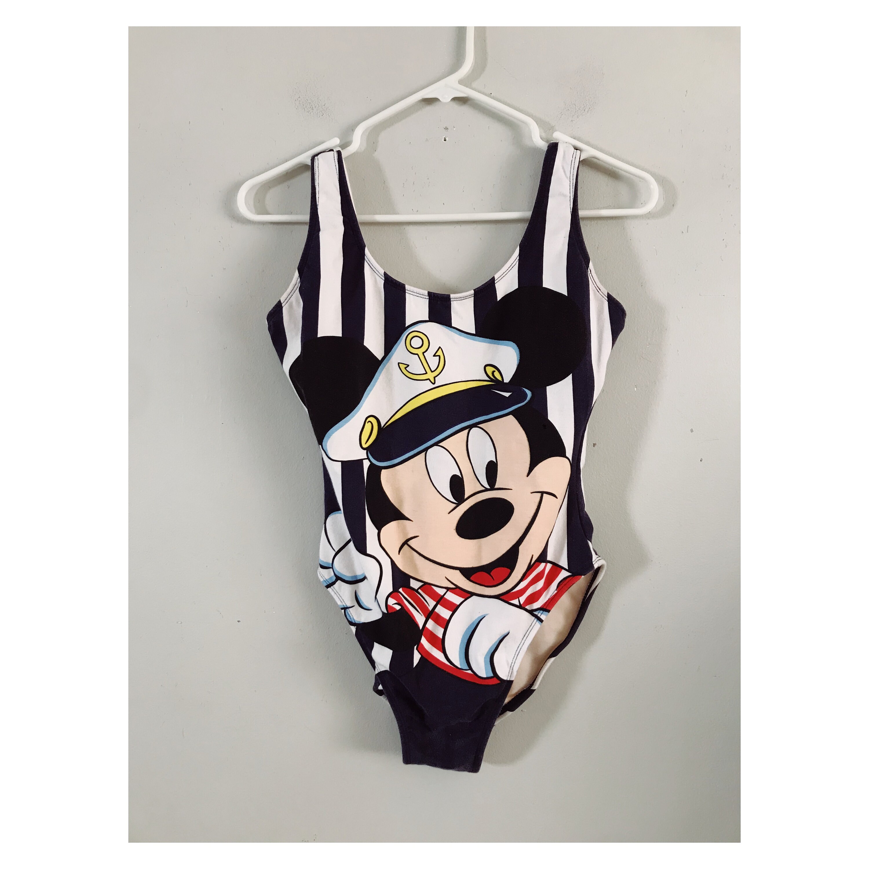 Mickey Unlimited Sz 9/10 Tahiti Apparel One Piece Bathing Suit Captain ...