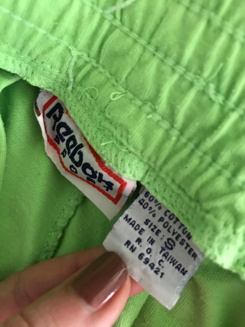 Reebox Neon Knit Pants Sz S - Etsy