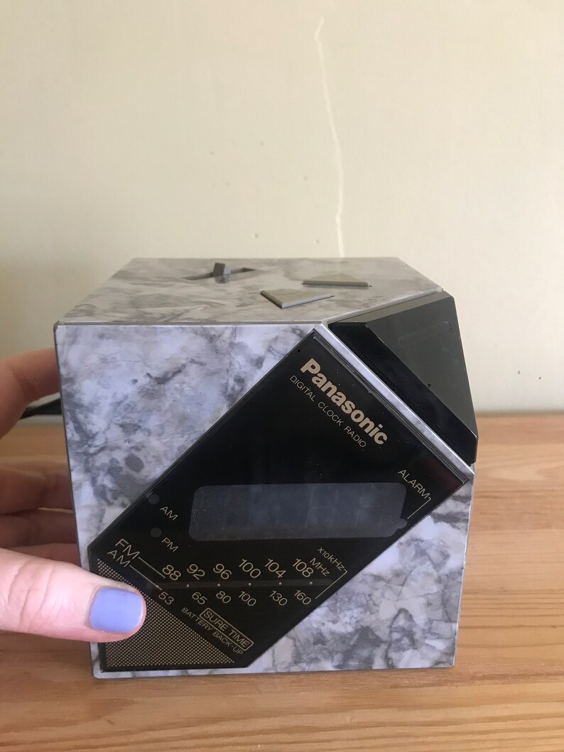 Panasonic Model RC-80 Marbleized Cube AM/FM Radio Alarm Clock - Etsy
