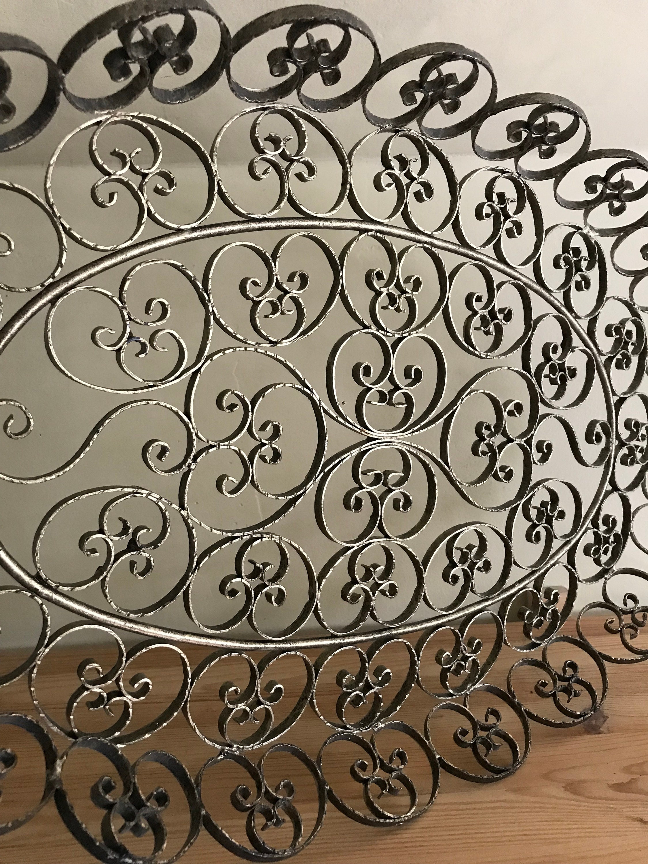 Large Filigree Decorative Tray/platter - Etsy