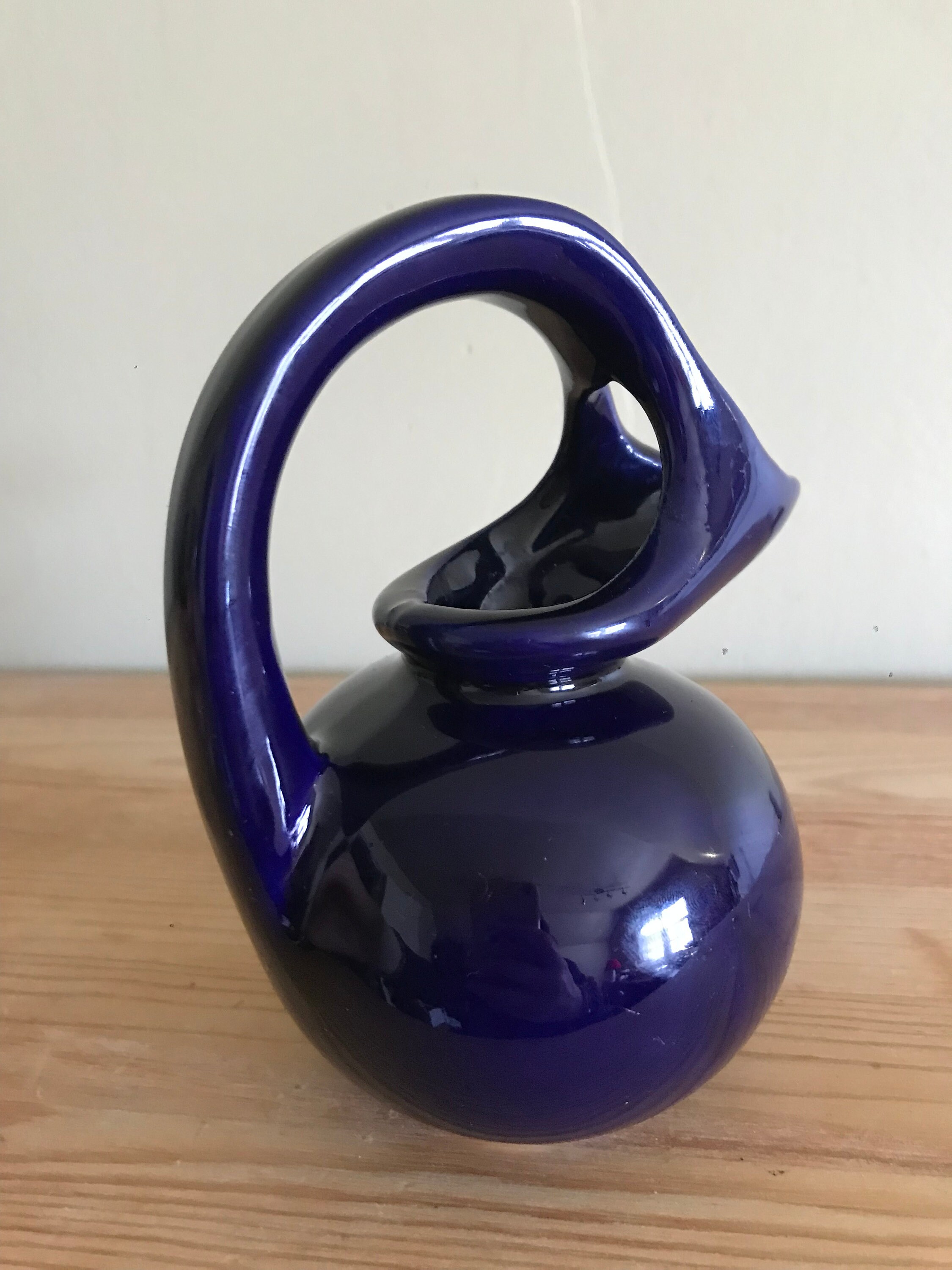 Hull Cobalt Blue MCM Syrup/creamer Small Pitcher USA - Etsy