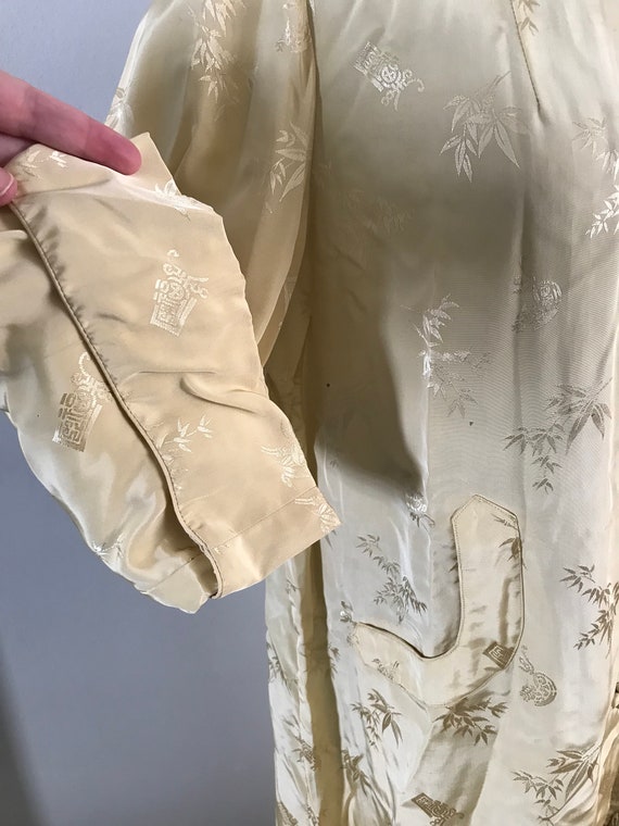 Lily Golden Bamboo Chinese Robe Sz M - Gem
