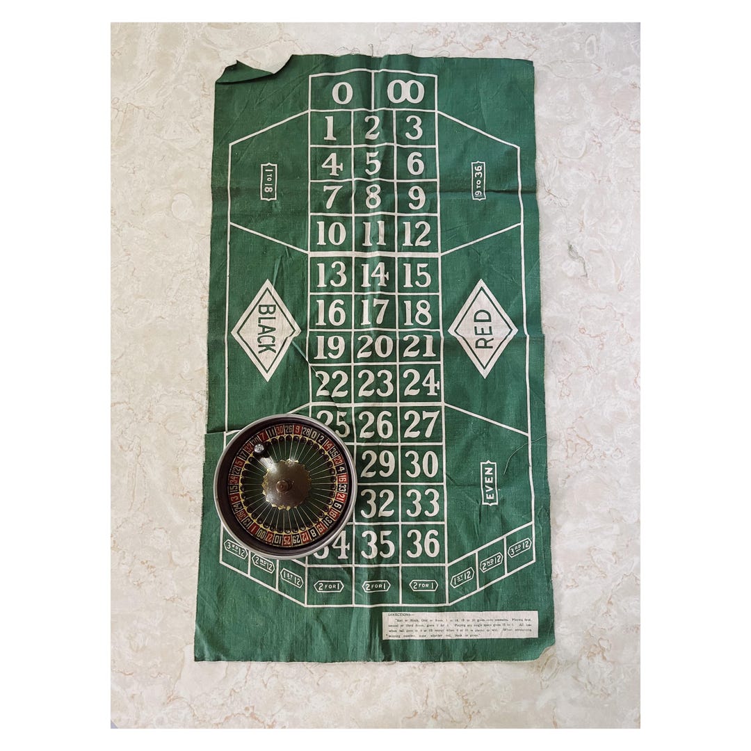 Tabletop Roulette Game Set Metal Wheel and Ball - Etsy