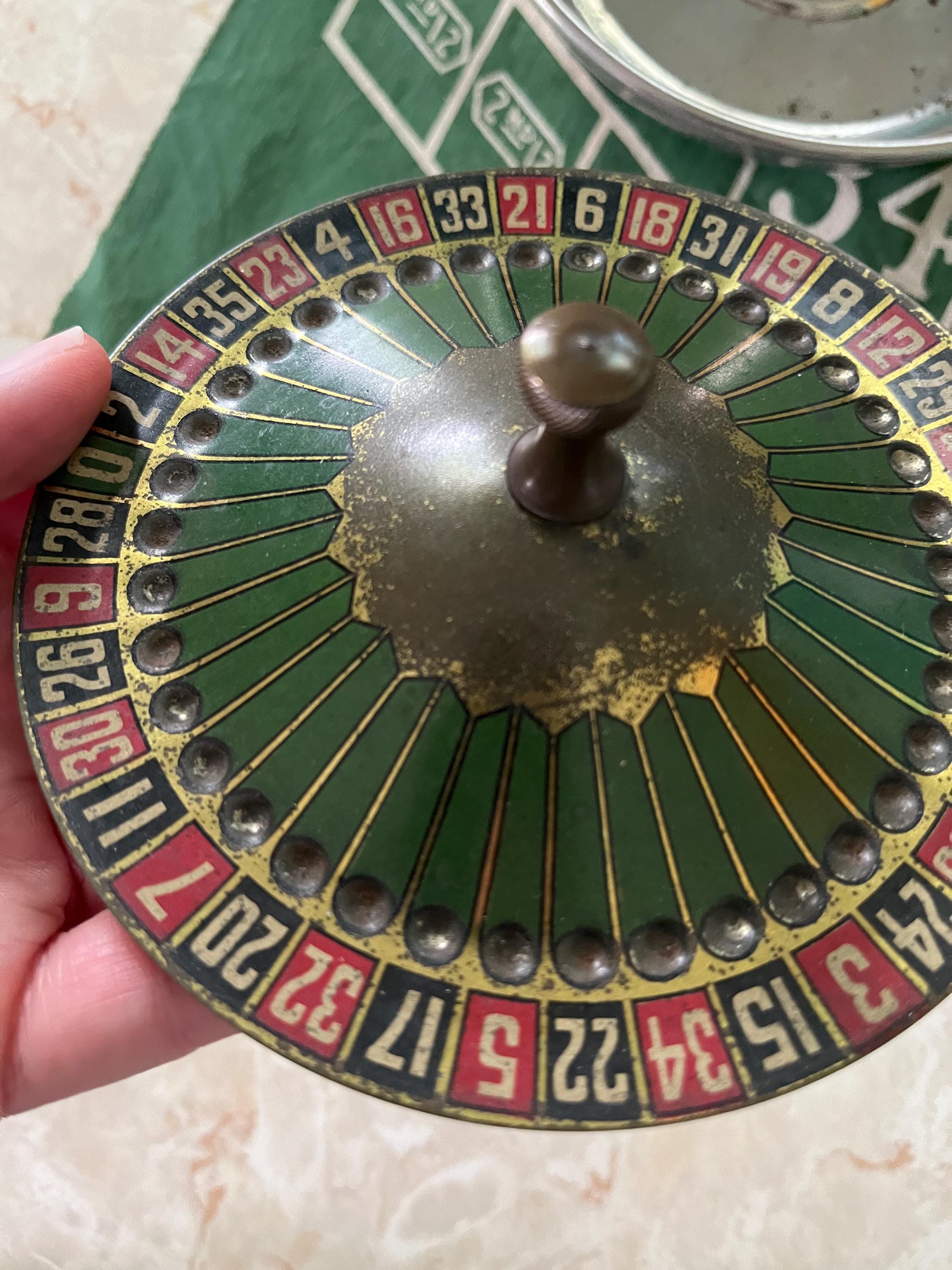 Tabletop Roulette Game Set Metal Wheel and Ball - Etsy