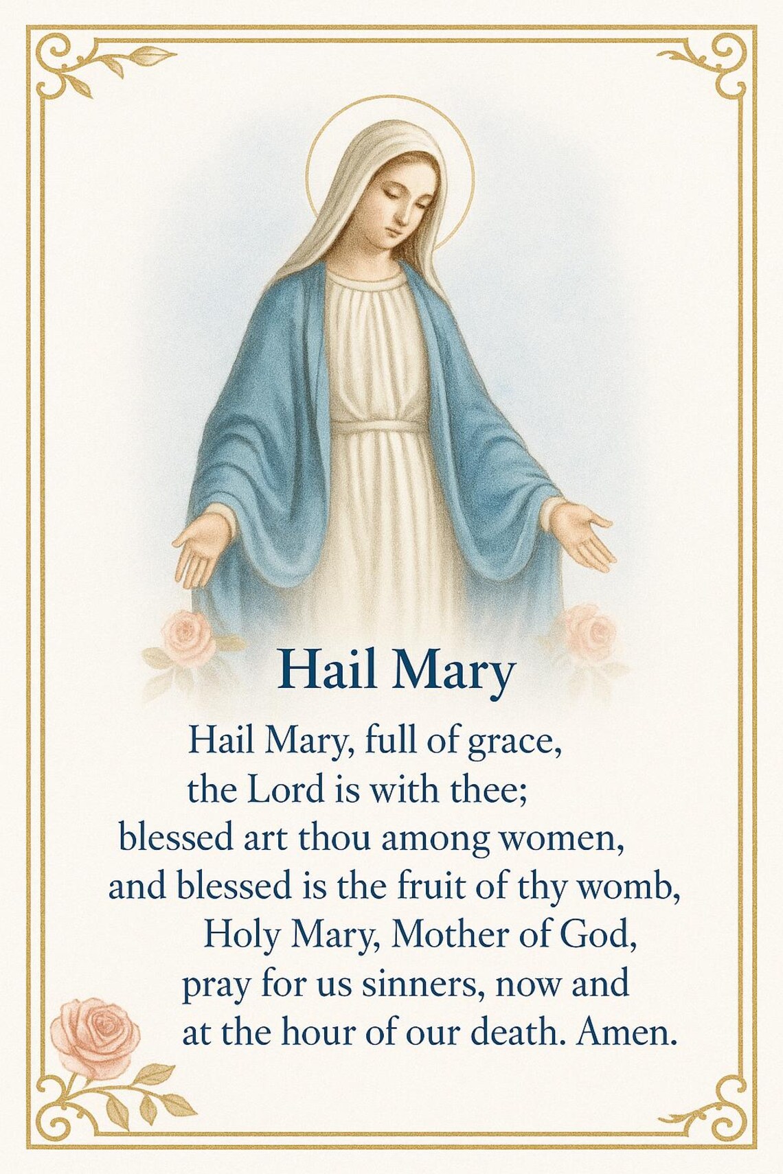 Digital Prayer Card - Etsy