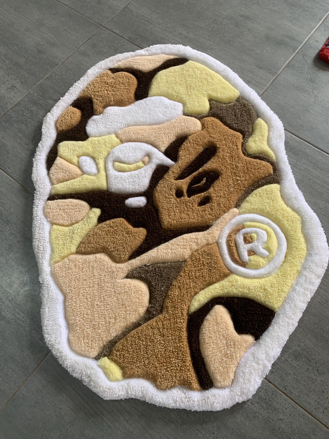 Custom Bape Rug – Handmade Tufted Carpet With Iconic Streetwear Design ...