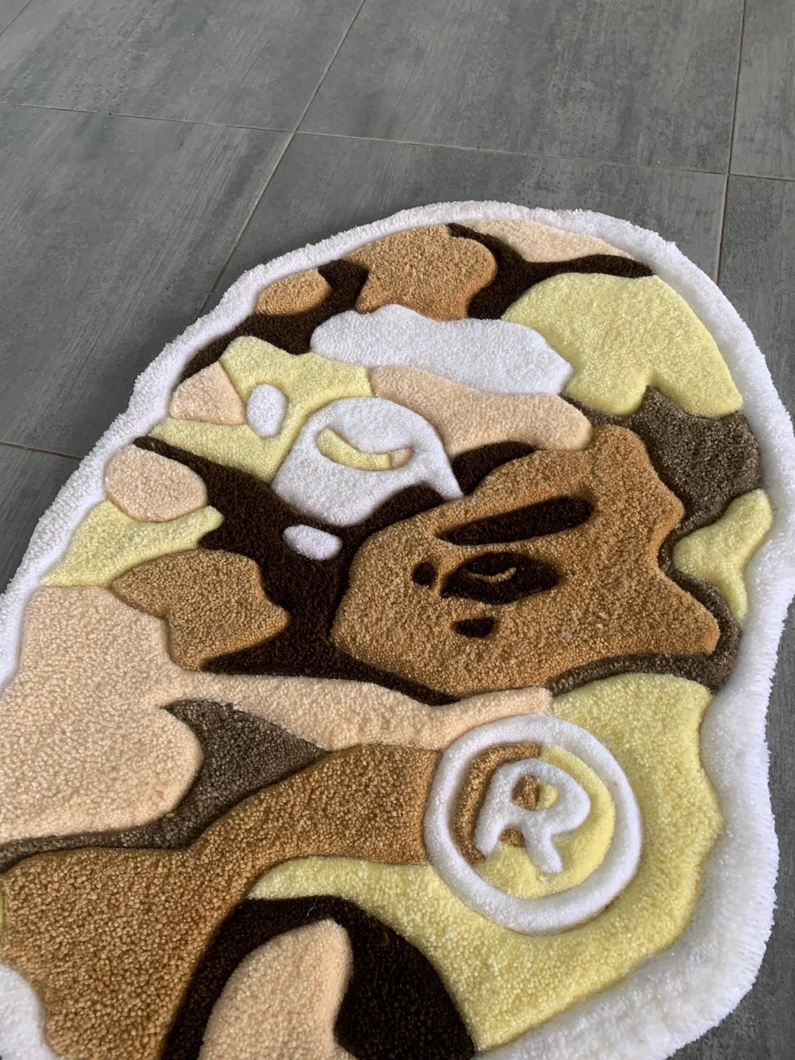 Custom Bape Rug – Handmade Tufted Carpet With Iconic Streetwear Design ...