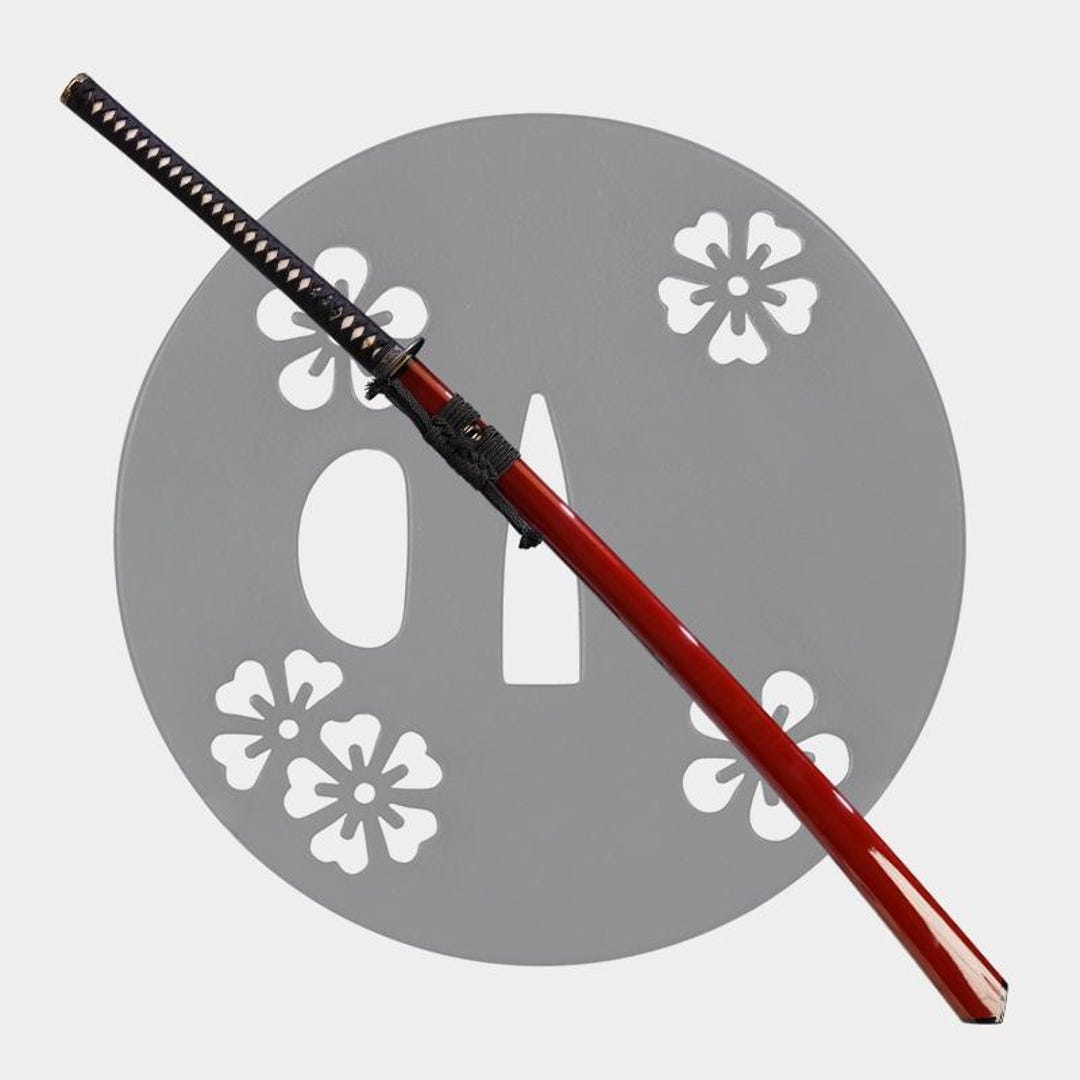 Crucible Steel Nagamaki Katana Clay Temper Midare Hamon With Naginata ...