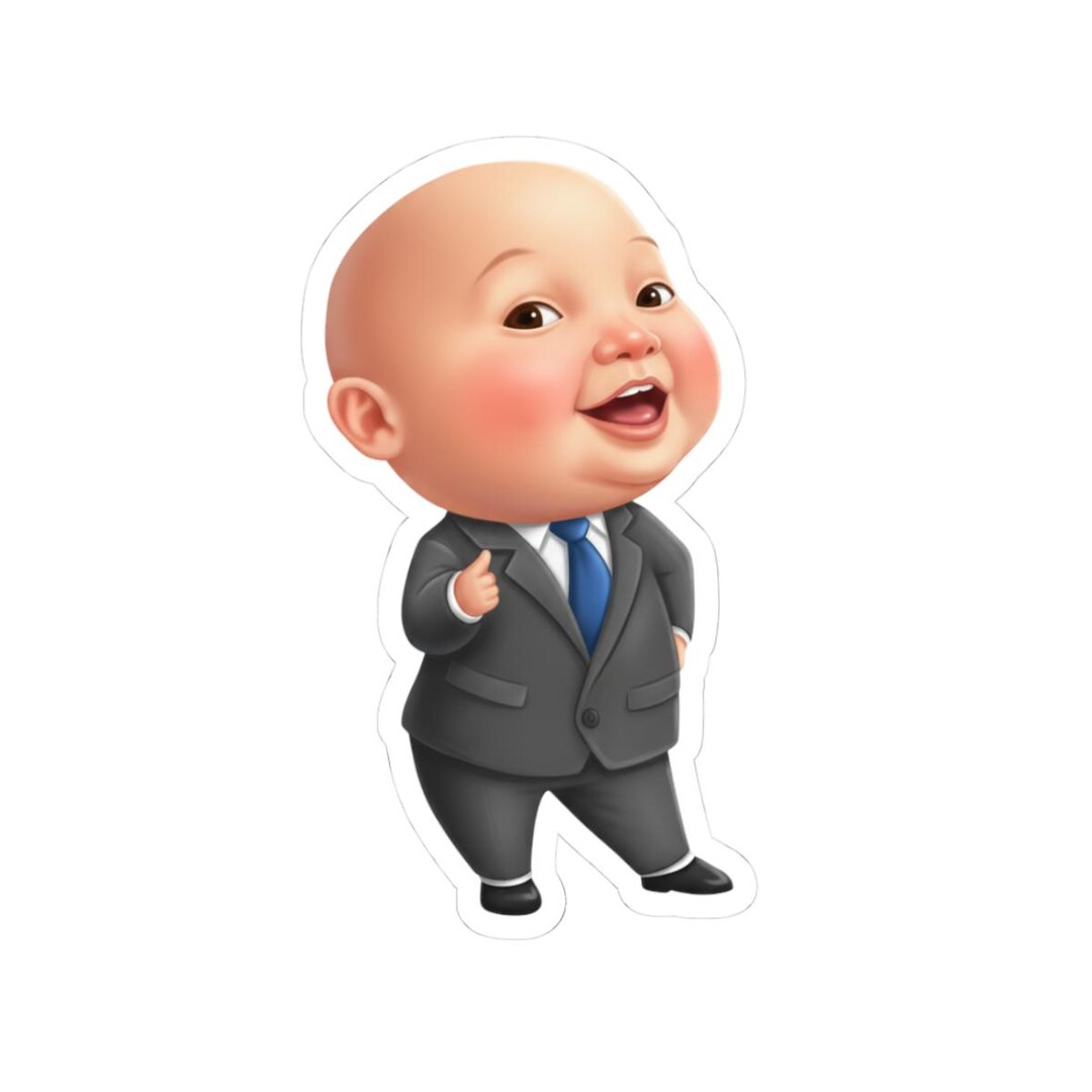 Cartoon Baby Boss Sticker | Laptop, Planner Decal - Etsy