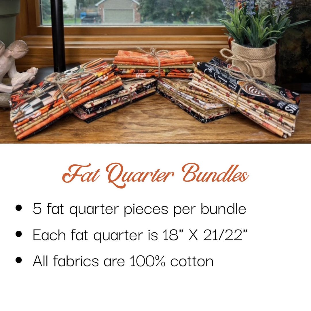 Fat Quarter Bundles-fall Fabulous- 100% Cotton - Etsy