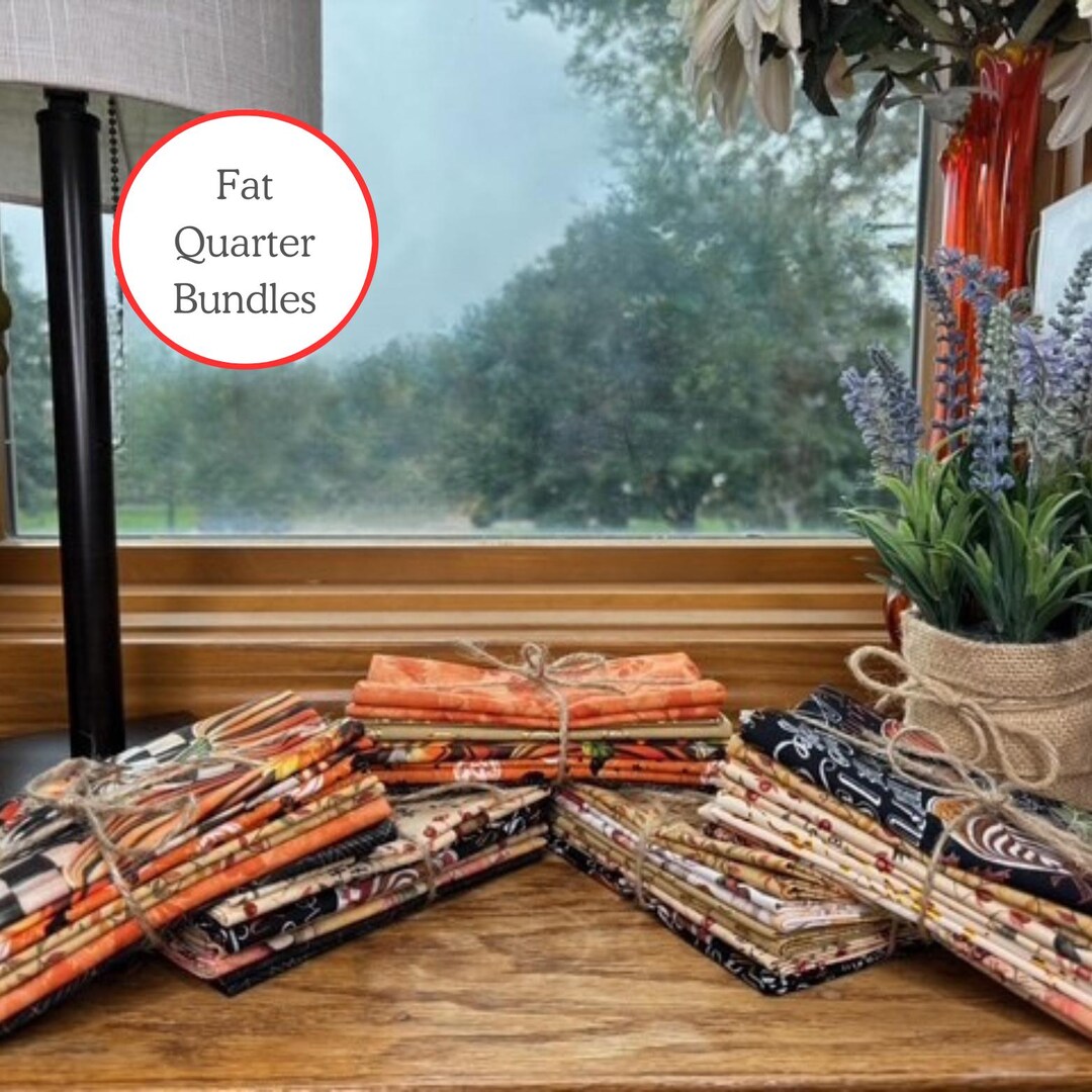 Fall Fabric Fat Quarter Bundle – 100% Cotton - Etsy