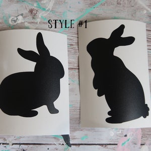 Bunny Rabbit Decals Decal Labels Vinyl Stickers Sticker Farmhouse Style ...