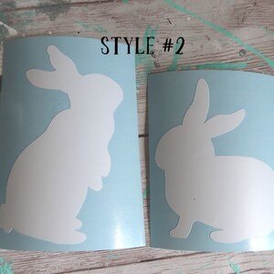 Bunny Rabbit Decals Decal Labels Vinyl Stickers Sticker Farmhouse Style ...