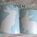 Bunny Rabbit Decals Decal Labels Vinyl Stickers Sticker Farmhouse Style ...