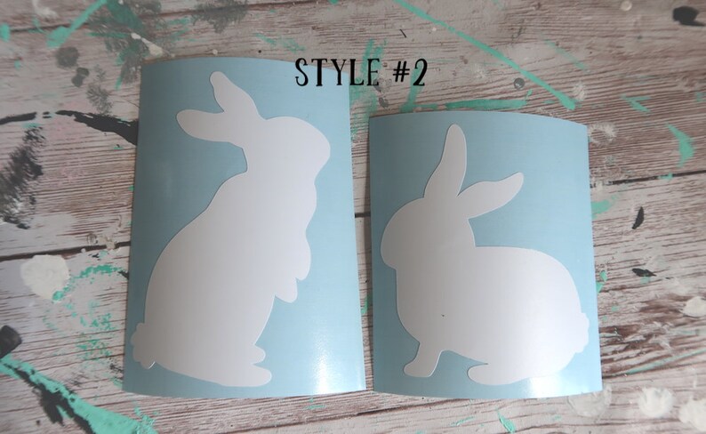 Bunny Rabbit Decals Decal Labels Vinyl Stickers Sticker Farmhouse Style ...