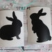 Bunny Rabbit Decals Decal Labels Vinyl Stickers Sticker Farmhouse Style ...