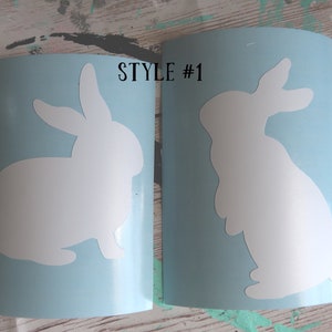 Bunny Rabbit Decals Decal Labels Vinyl Stickers Sticker Farmhouse Style ...