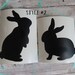 Bunny Rabbit Decals Decal Labels Vinyl Stickers Sticker Farmhouse Style ...