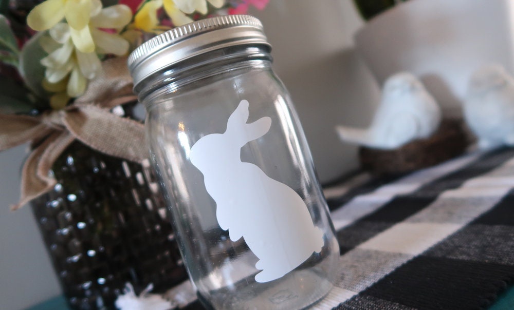 Bunny Rabbit Decals Decal Labels Vinyl Stickers Sticker Farmhouse Style ...