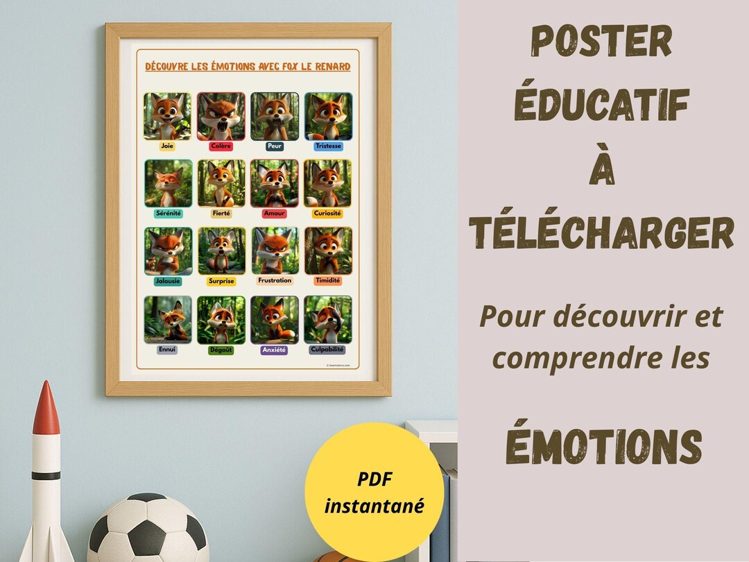 Emotions Poster - 16 Illustrations to Help Children Understand Their ...