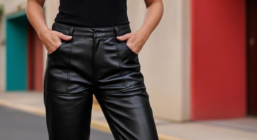 Jim Morrison Leather Pants - Handmade Sheepskin Trouser, Vintage ...
