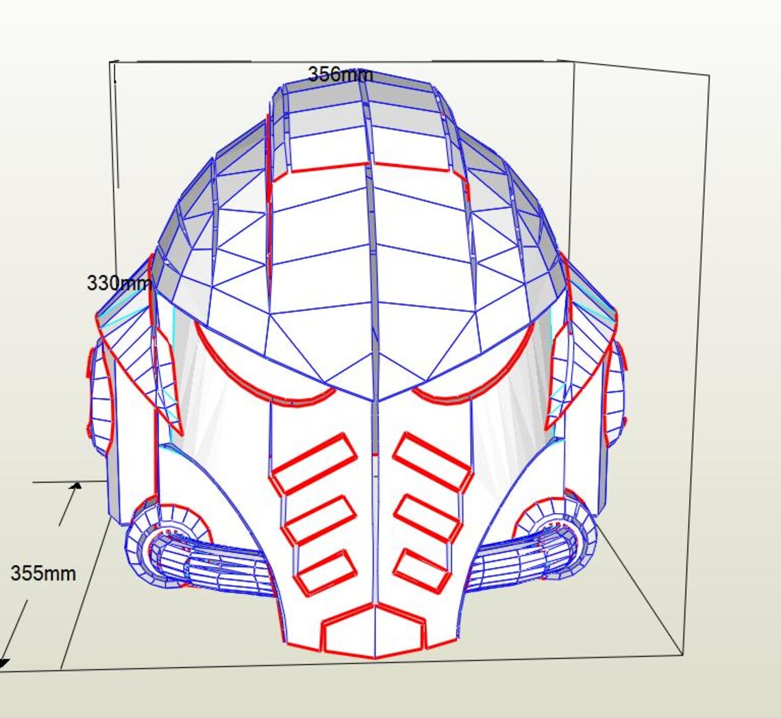 Space Marine Helmet Template - Etsy