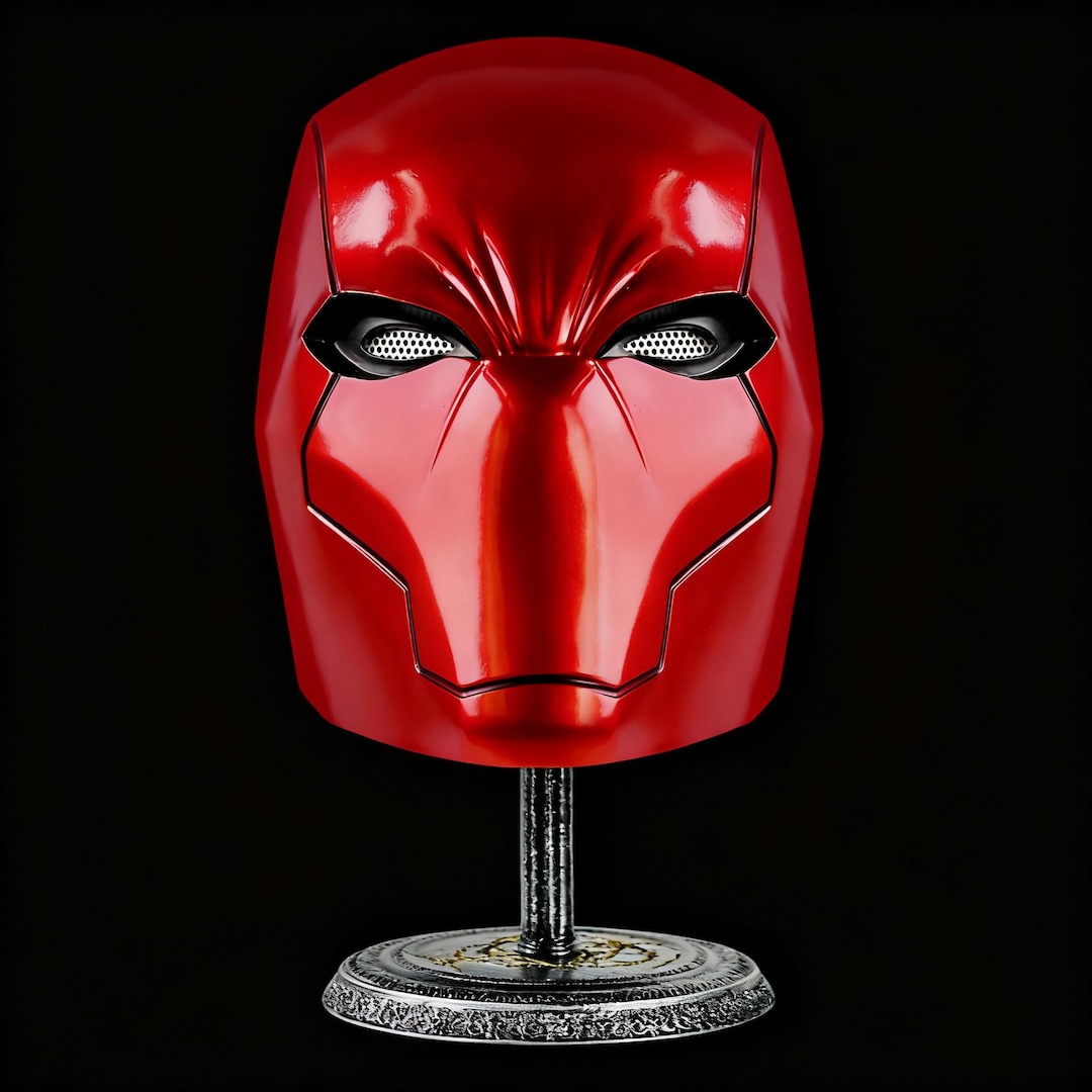 Dc-inspired Red Hood Helmet | Hand-crafted Cosplay Collectible - Etsy