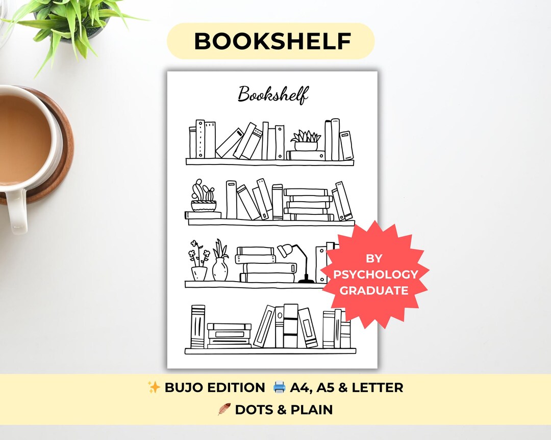 Bookshelf Printable | Books to Read Template | Books I Have Read | Book ...