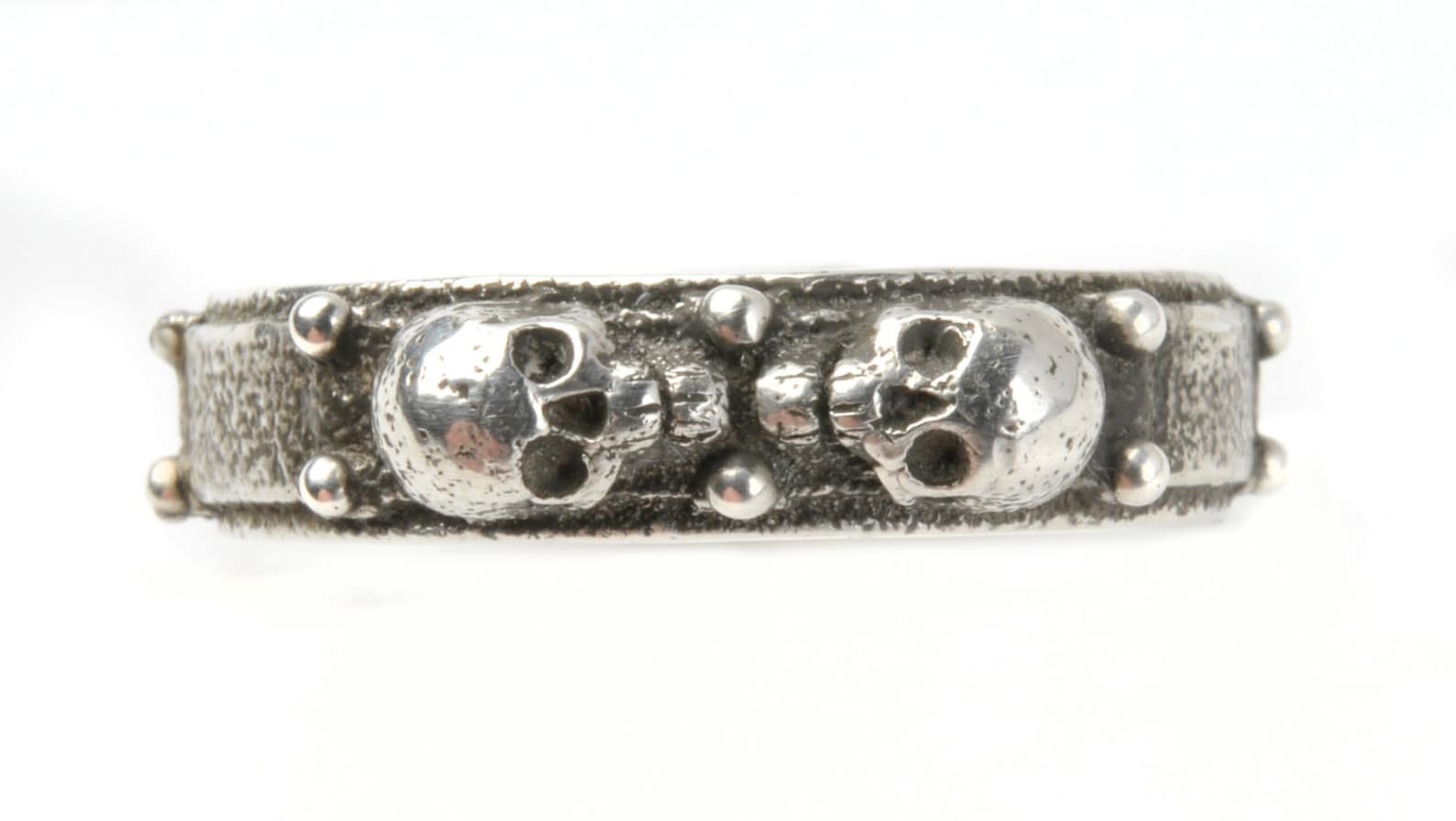 Silver Skull Ring Custom Women's or Mens Solid Sterling - Etsy