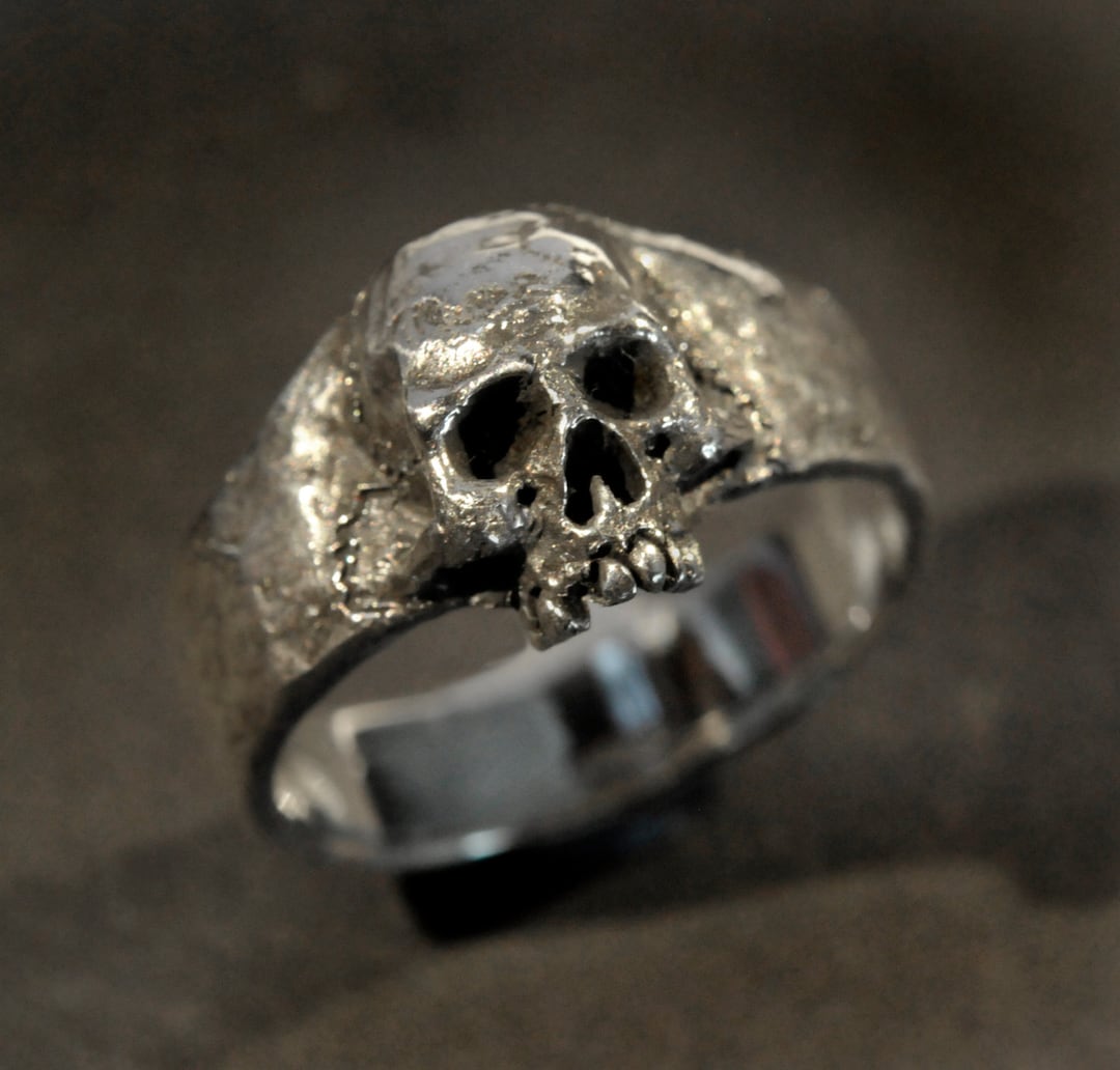 Skull Ring,small Skull Ring,women's Skull Ring, Silver Skull Ring - Etsy