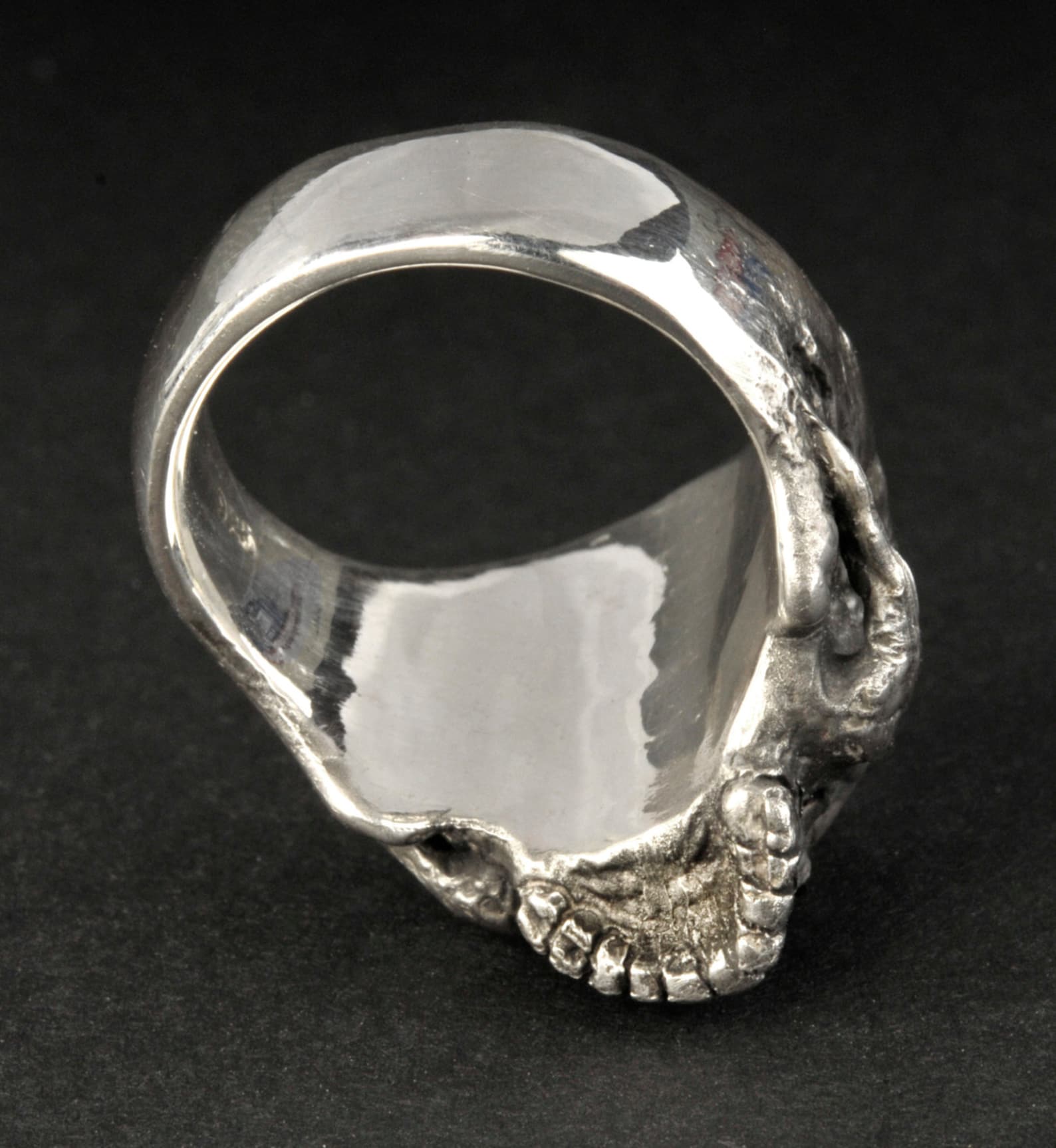 Silver Skull Ring Small Medium Size Mens or Women's | Etsy UK