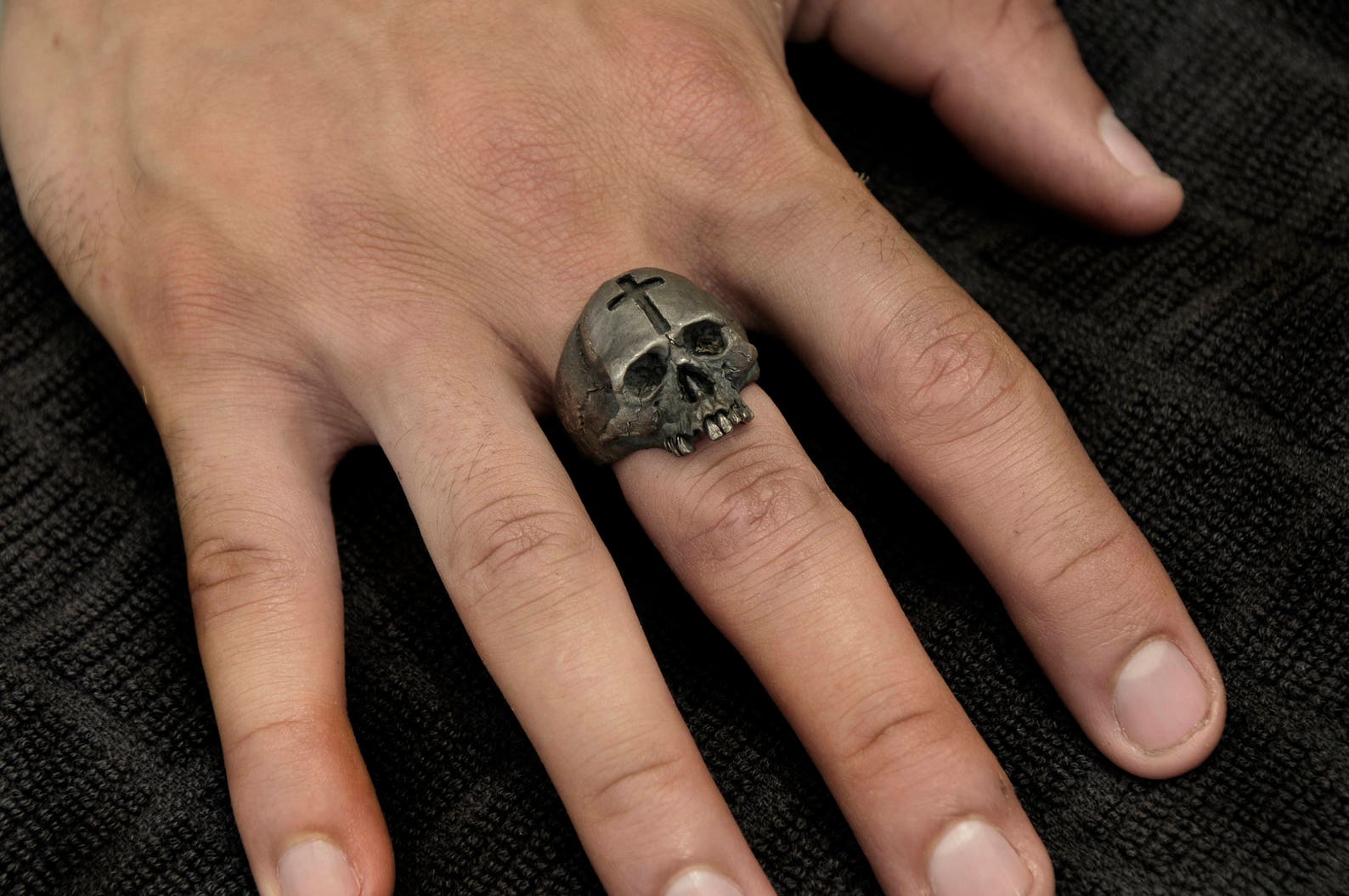Cross Skull Ring,silver Skull Ring,mens Skull Ring - Etsy