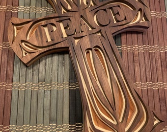 Cross of Grace Layered Scroll Saw Pattern | Etsy