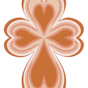 Heart Cross3 Scroll Saw Pattern Valentines Laser CNC Pdf and Svg File ...