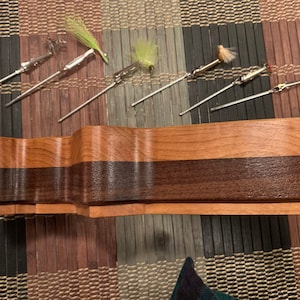 Fly Tying Wood Box and Presentation Stand | Trout Fly Box | Birthday ...