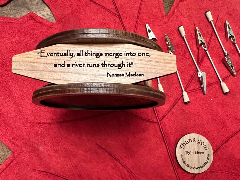 Handmade Fly Tying Drying Station in the Shape of a Fly Reel— Heirloom ...