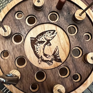 Handmade Fly Tying Drying Station in the Shape of a Fly Reel— Heirloom ...