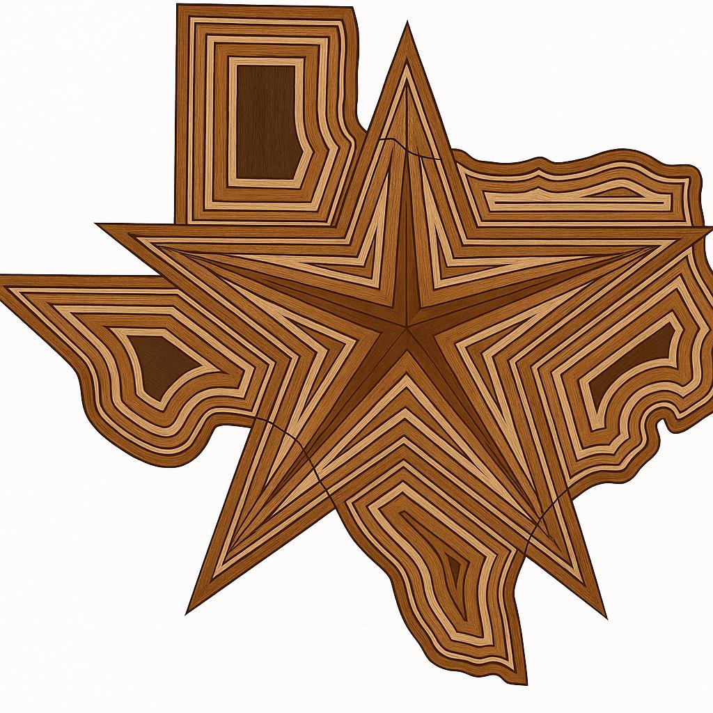 Texas Star 8 Layer Mandala Scroll Saw Pattern Pdf and Laser Pattern Svg ...