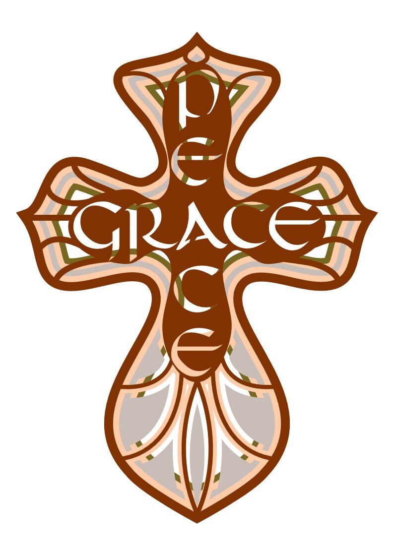 Peace and Grace Layered Scroll Saw Pattern PDF SVG / Mothers - Etsy