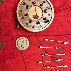 Fly Tying Reel Fly Presentation Drying Dock /desktop Tool Decor / Fly ...