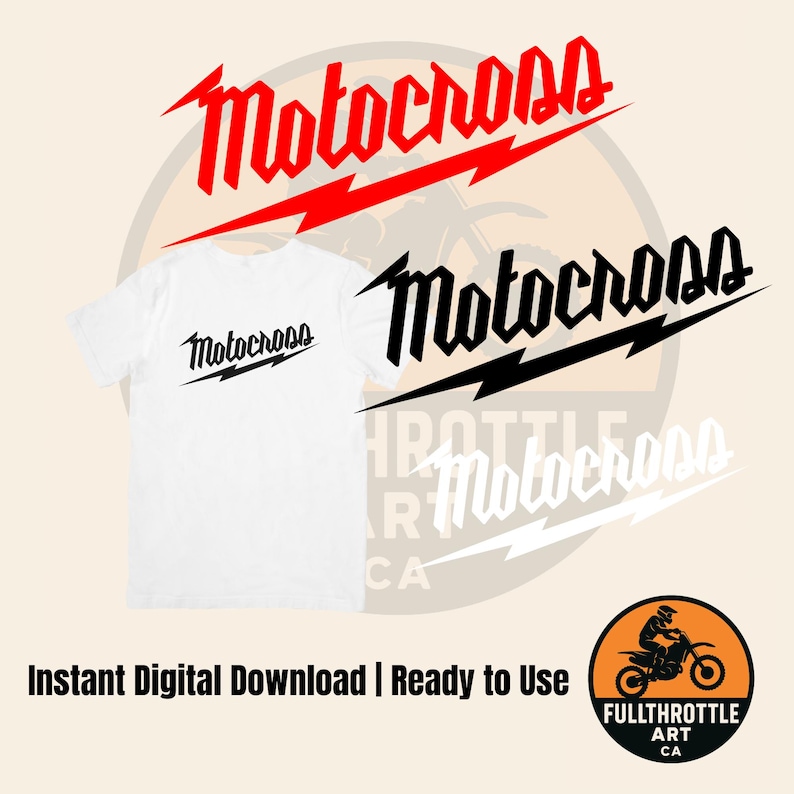 Motocross Logo SVG PNG – Digital Download | Dirt Bike Graphic for T ...