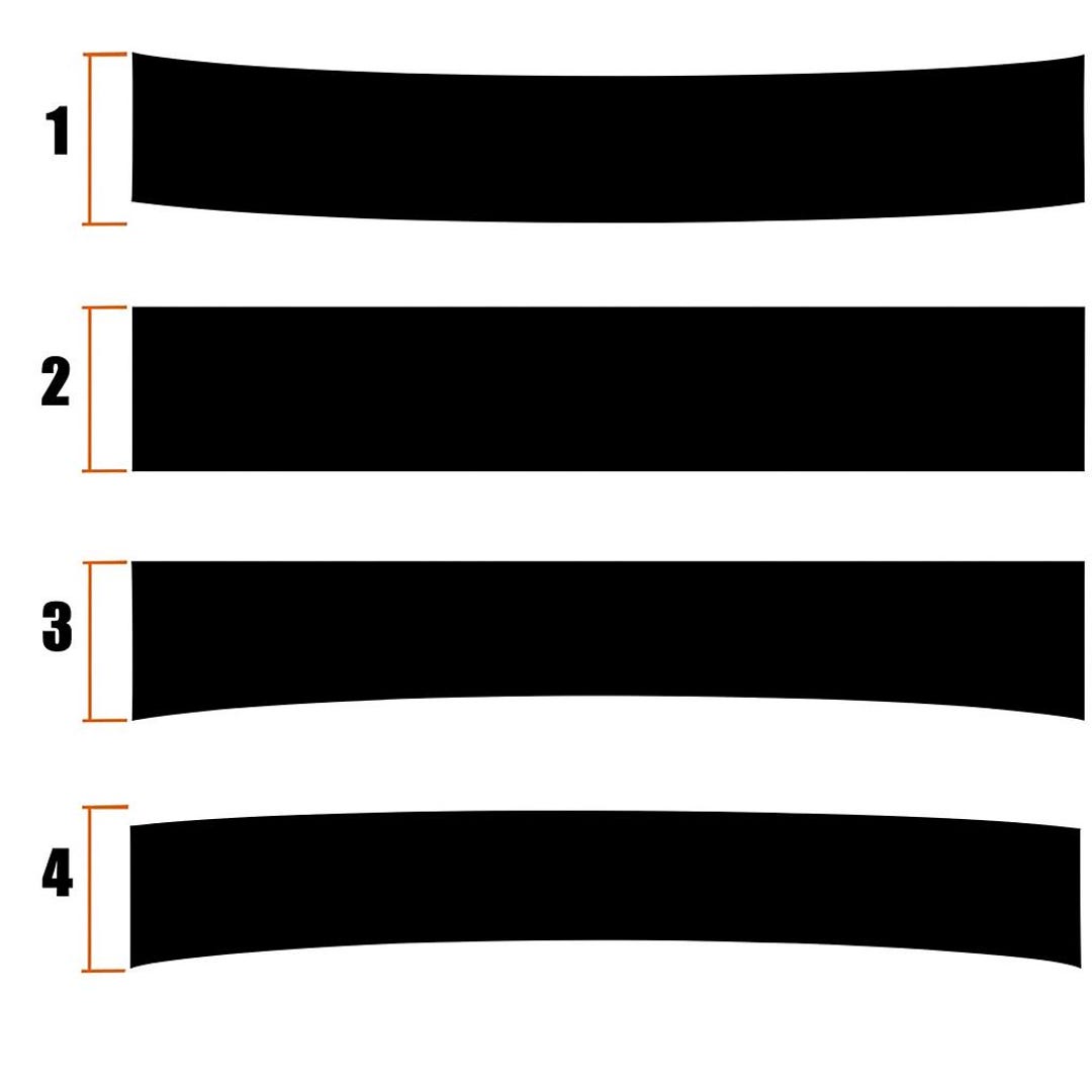 Custom Windshield Wedge – Windshield Glare Strips With or Without Text ...
