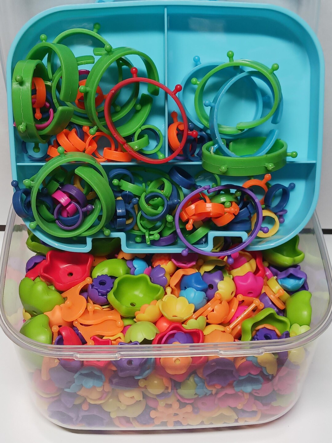 520+ Pop Snap Beads Kids Toys Jewelry Making Kit Fun Bracelets ...