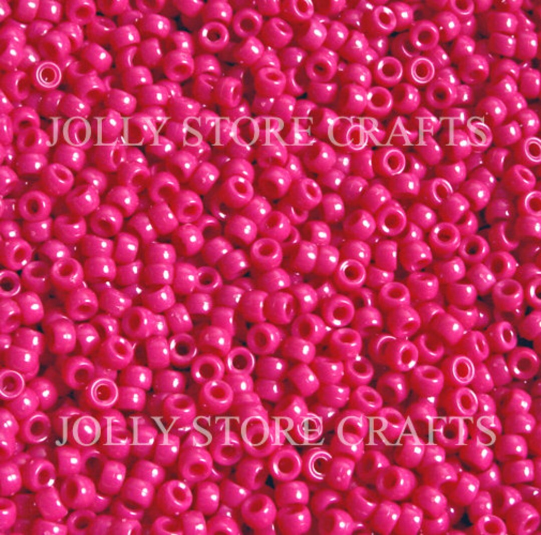 1,000 Dark Pink 7x4mm Mini Pony Beads for School Church Crafts Decor ...